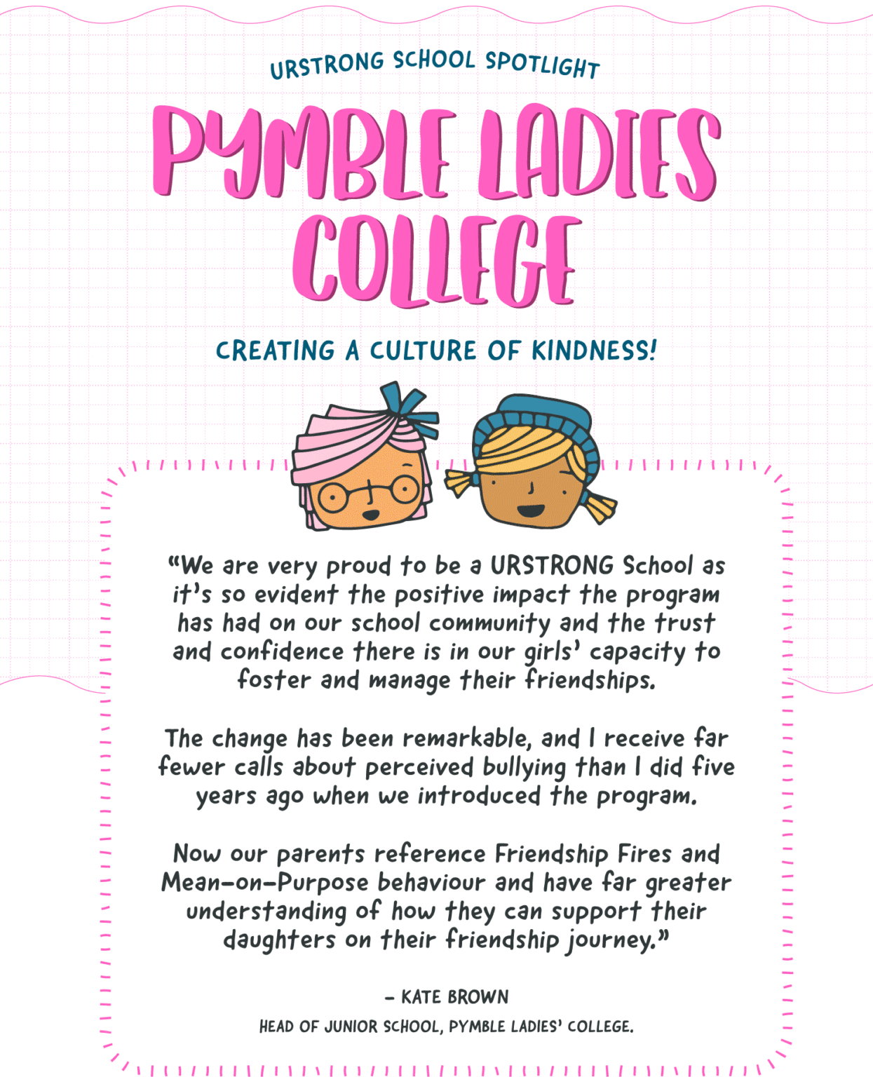 URSTRONG School Spotlight: Pymble Ladies' College (Sydney, NSW) | URSTRONG